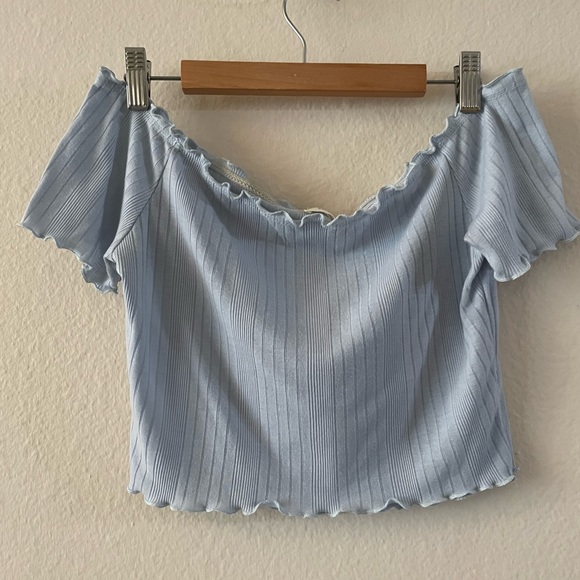 Better Be | Tops | Sky Blue Crop Top | Poshmark